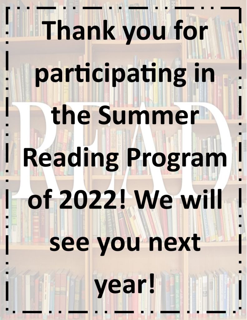 Summer Reading Program: SEE YOU in 2023! – John C. Fremont Library District